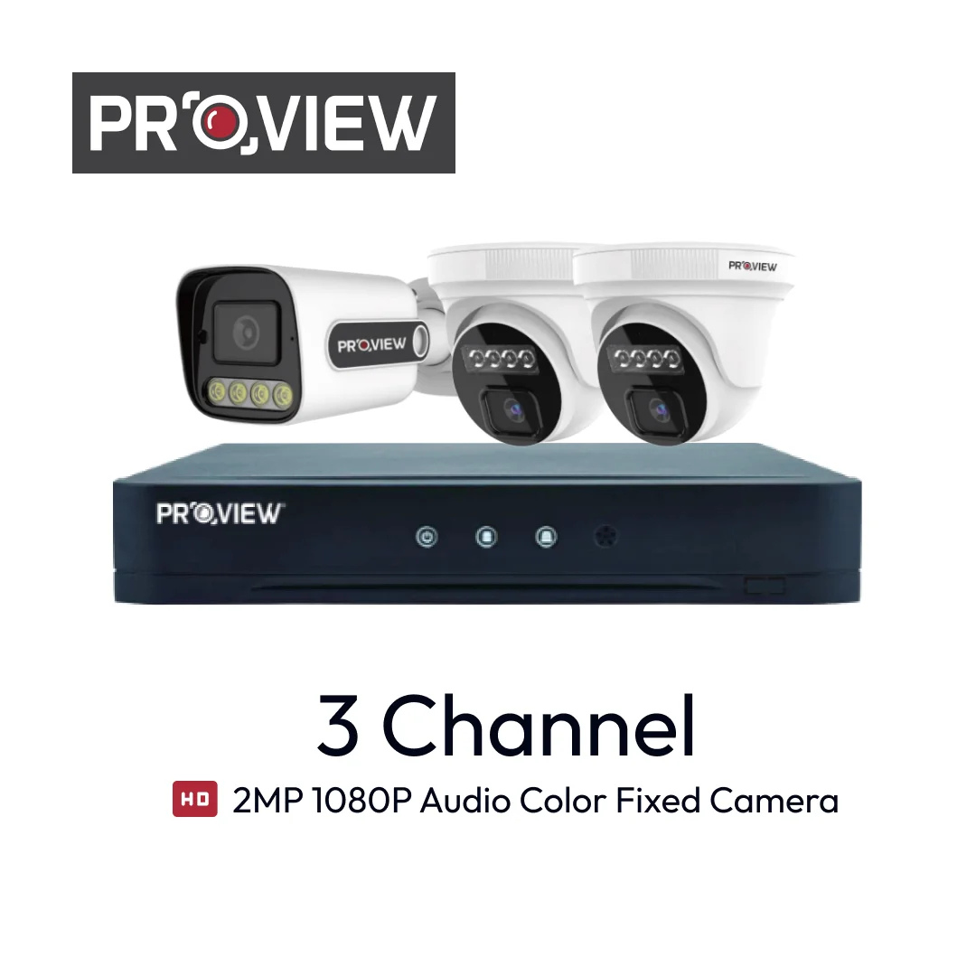 Paket 3 Channel ProView Audio | Nuansa CCTV