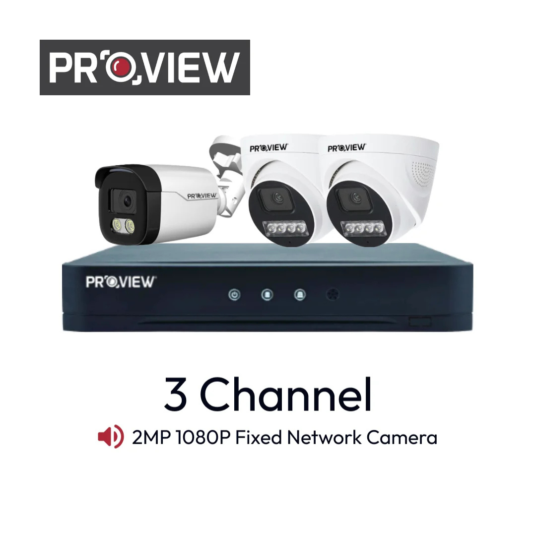 Paket 3 Channel ProView IP Cam | Nuansa CCTV