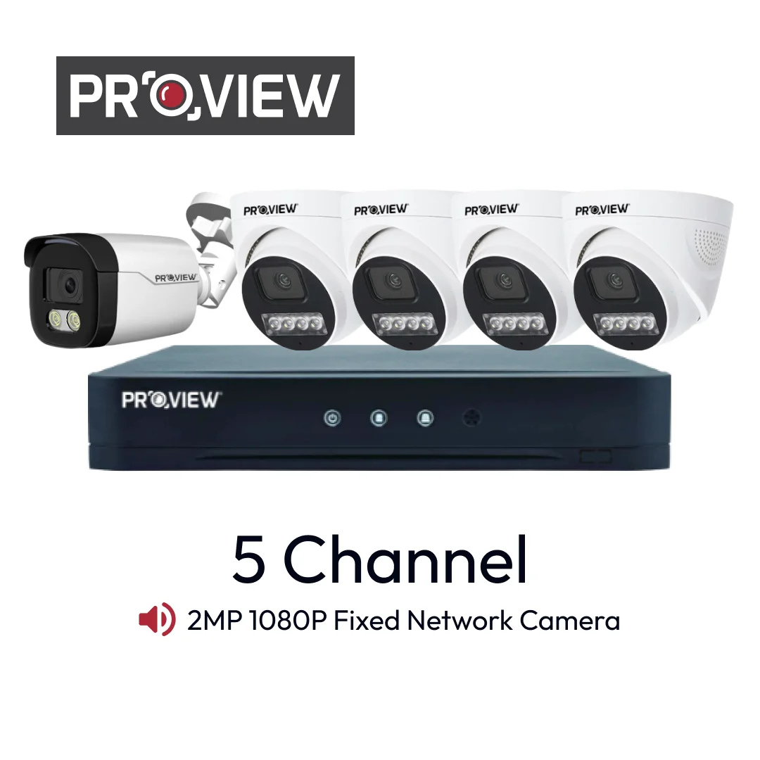 Paket 5 Channel ProView IP Cam | Nuansa CCTV